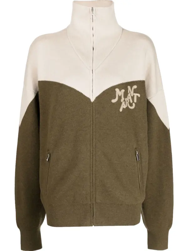 MARANT ETOILE Andy High-neck Cardigan - Brown