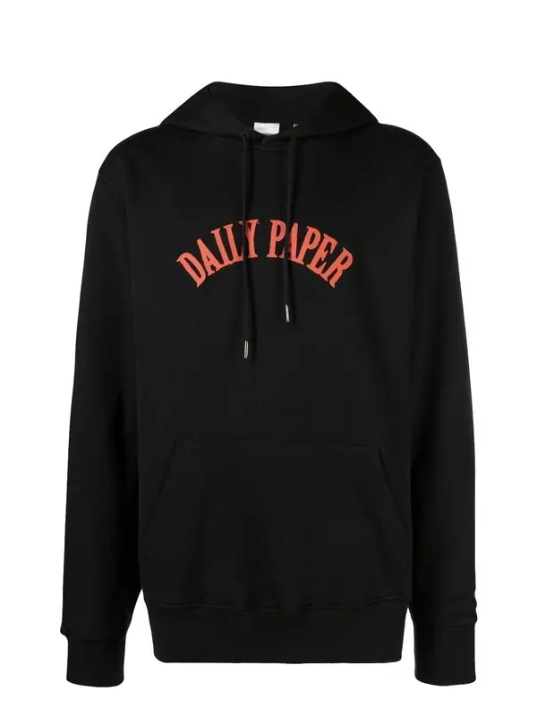 DAILY PAPER Logo-print Hoodie - Black