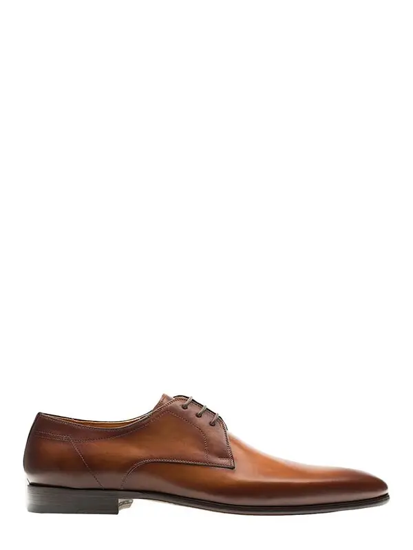 Magnanni Maddin Leather Derby Shoes - Tabaco