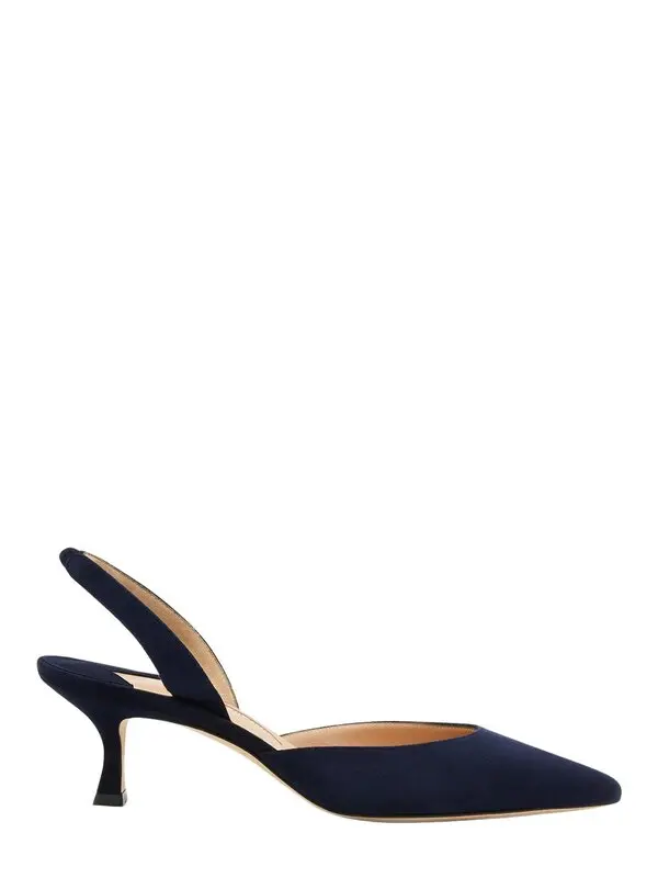 Manolo Blahnik Carolyne Slingback Pumps - Navy