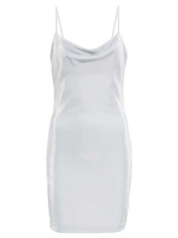 Balmain Metallic Minidress - Silver