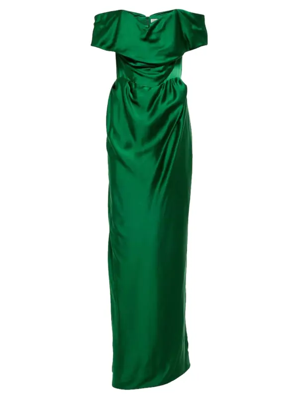 VIVIENNE WESTWOOD Off-shoulder Gown - Green
