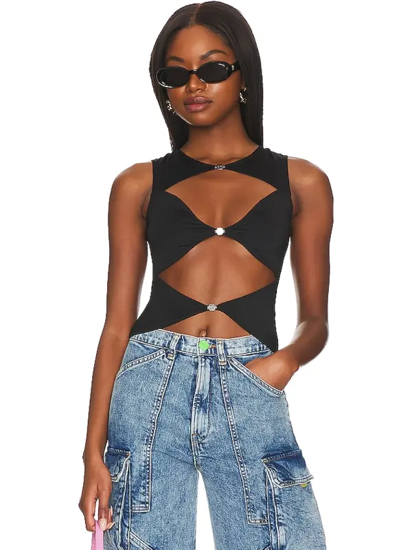 OW Chiara Top - Black