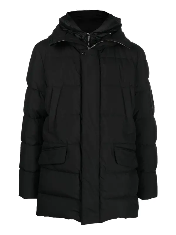 MOORER Padded Coat - Black