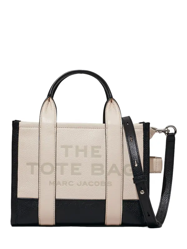 Marc Jacobs Mini Leather Tote - Ivory Multi