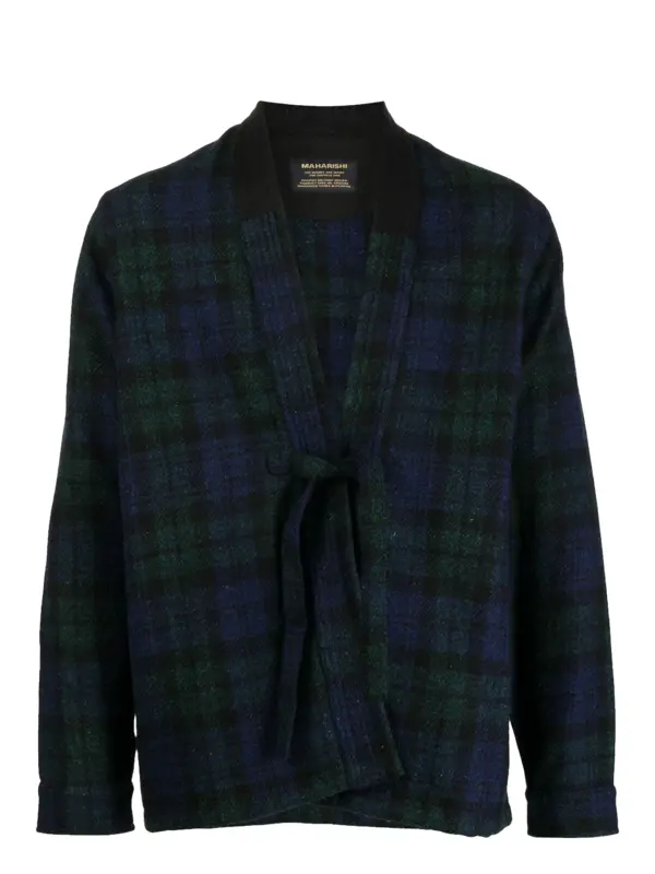 MAHARISHI Tartan Wool Jacket - Blue