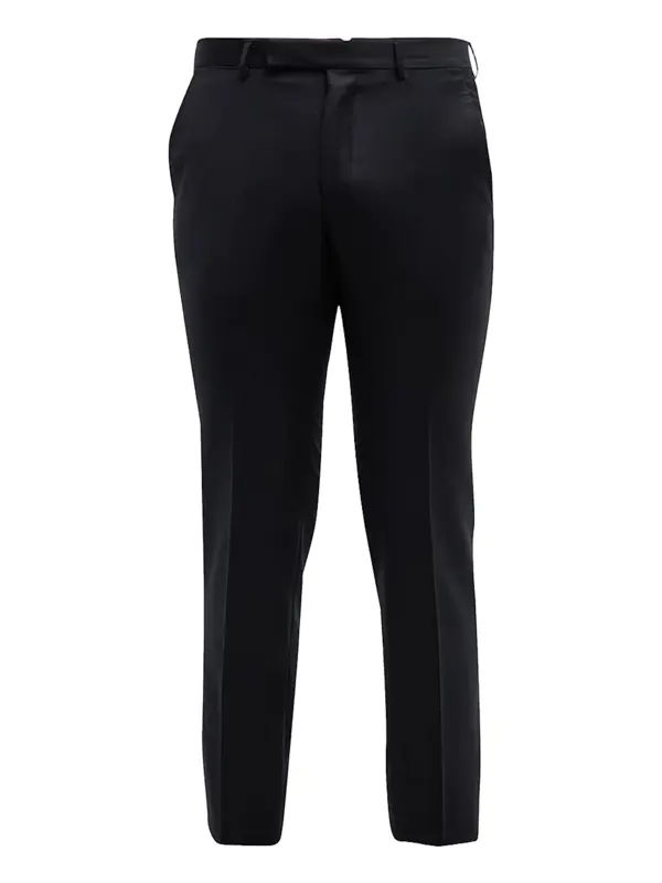 Zegna Trofeo Slim-straight Trousers - Navy Solid