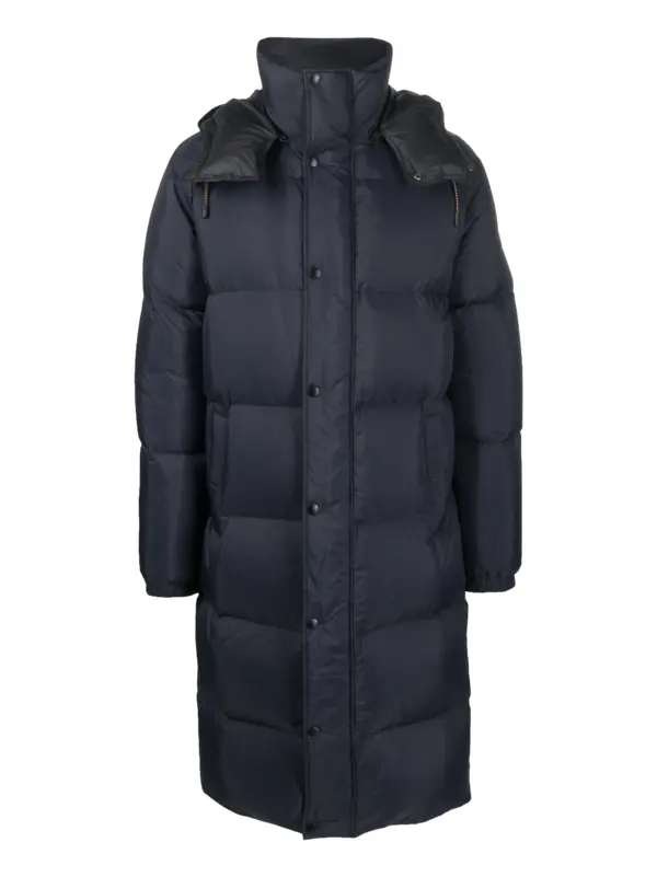 YVES SALOMON Long Down-padded Coat - Blue