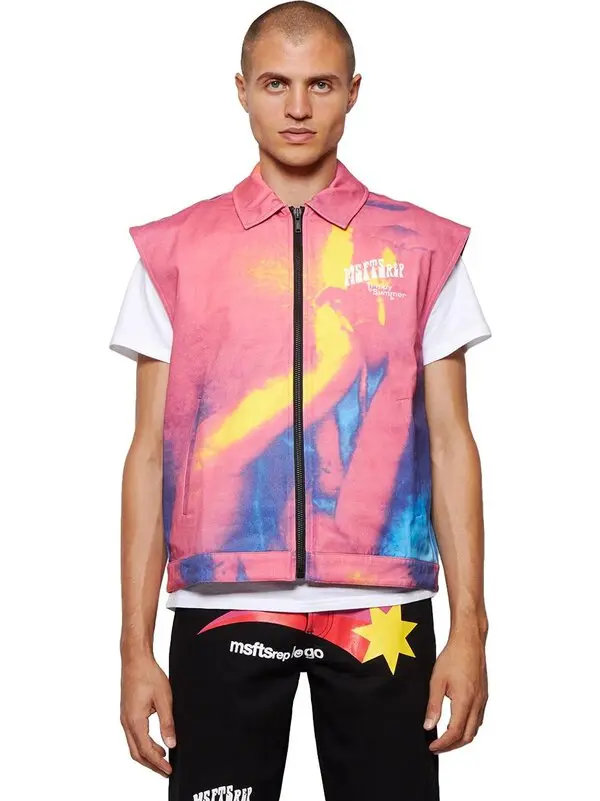 MSFTS Trippy Summer Workwear Vest - Multicolor