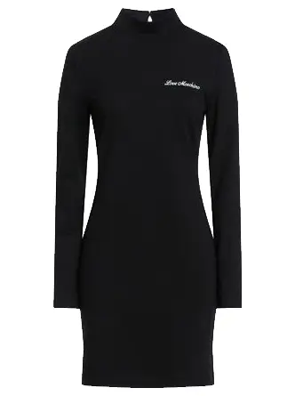 Moschino Mini Dress In Cotton And Elastane - Black