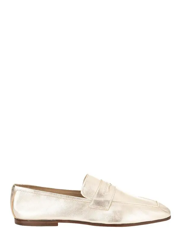 SOPHIQUE Essenziale Metallic Penny Loafers - Gold