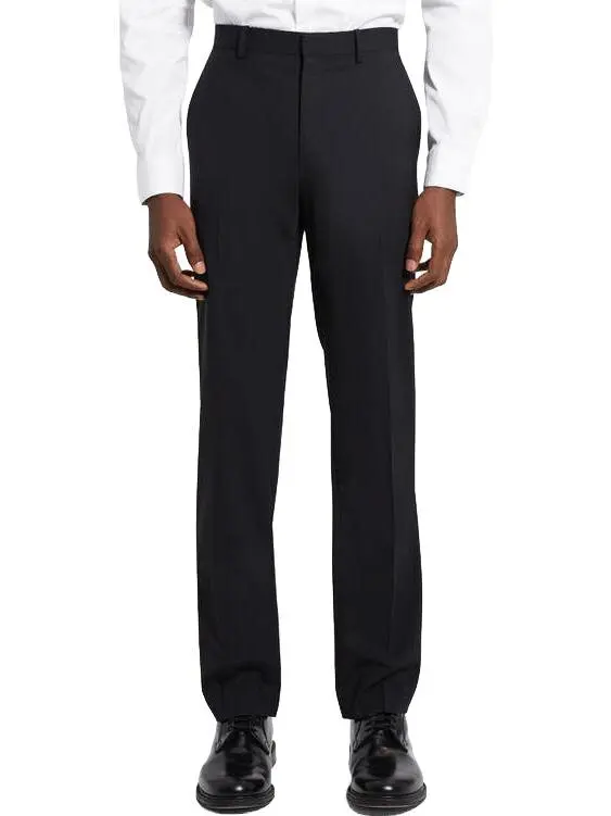 Theory Mayer Wool Dress Pants - Black - 001
