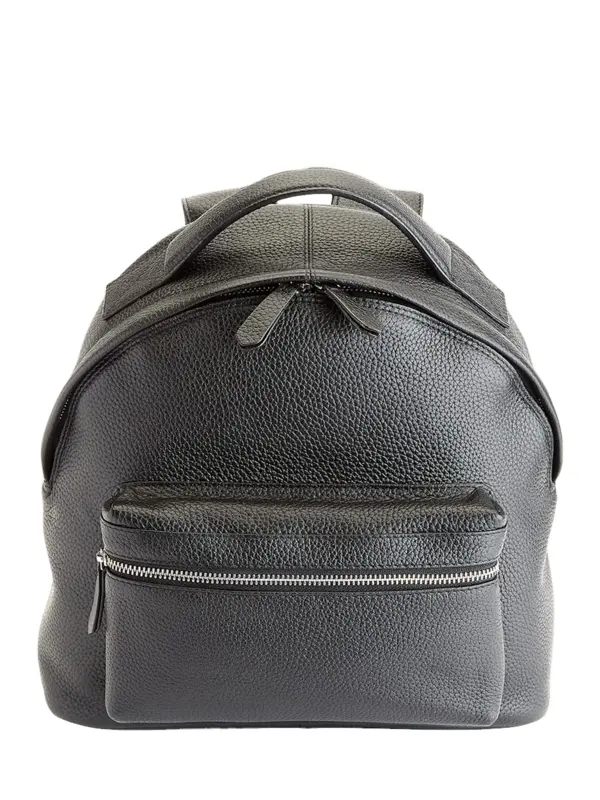 ROYCE NEW YORK Personalized Leather Travel Backpack - Black