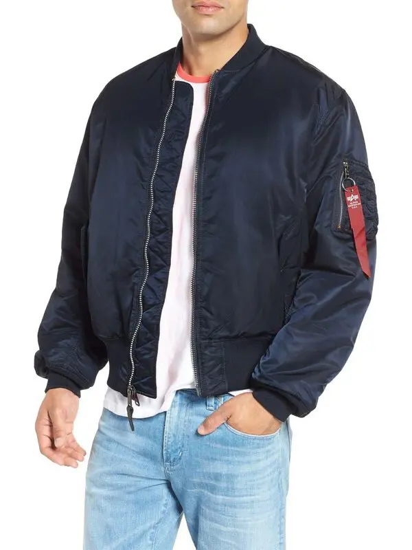 Alpha Industries Ma-1 Reversible Bomber Jacket - Replica Blue