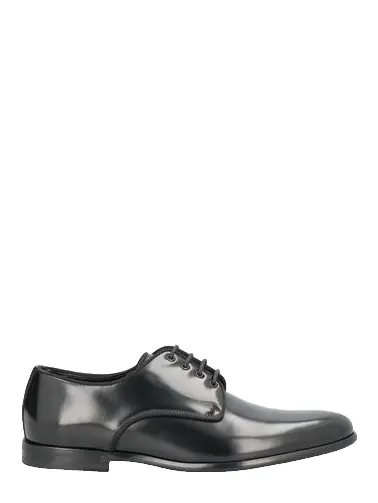 Dolce & Gabbana Lace-up Calfskin Derby Shoes - Black
