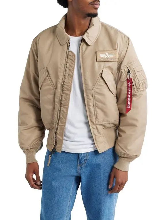 Alpha Industries Cwu 45/p Bomber Jacket - Vintage Khaki