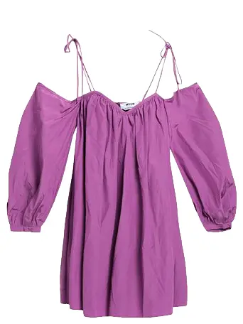 MSGM Mini Flared Dress - Purple