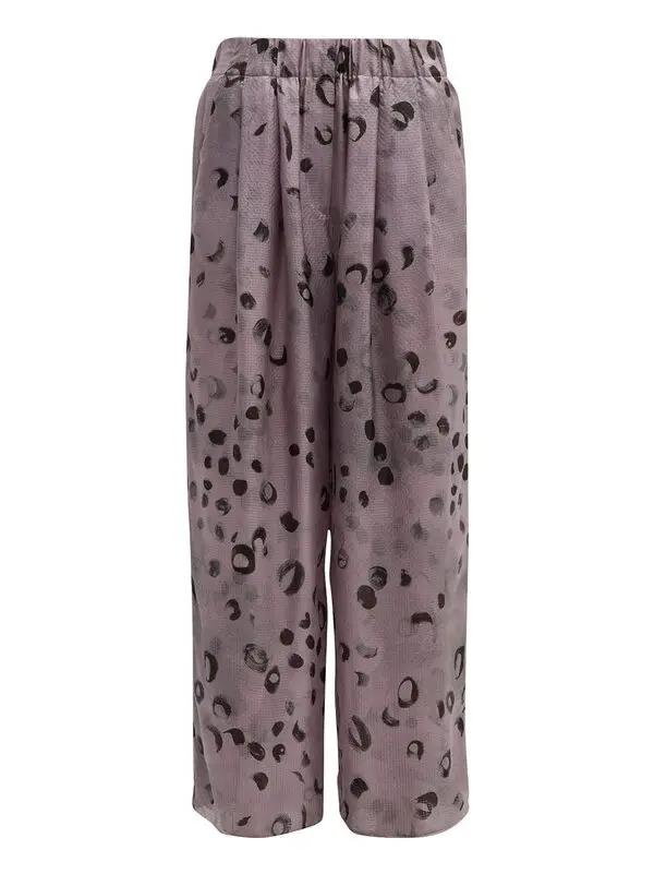 Giorgio Armani Printed Wide-leg Pants - Multi