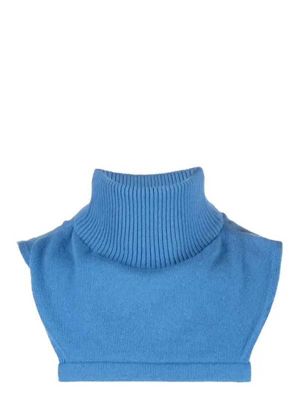 BARRIE High-neck Cashmere Collar - Blue