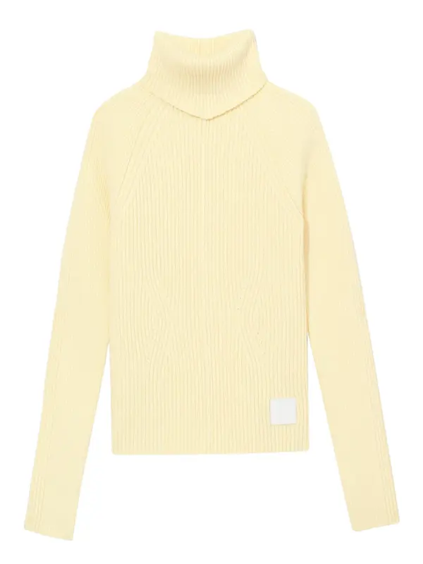 Marc Jacobs Ribbed Turtleneck Jumper - Yellow