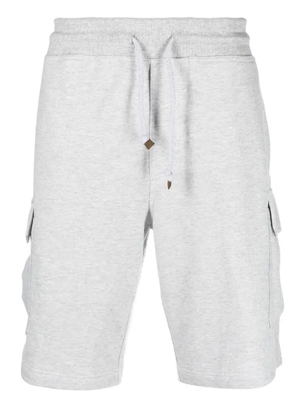 Brunello Cucinelli Drawstring Waist Bermuda Shorts - Grey