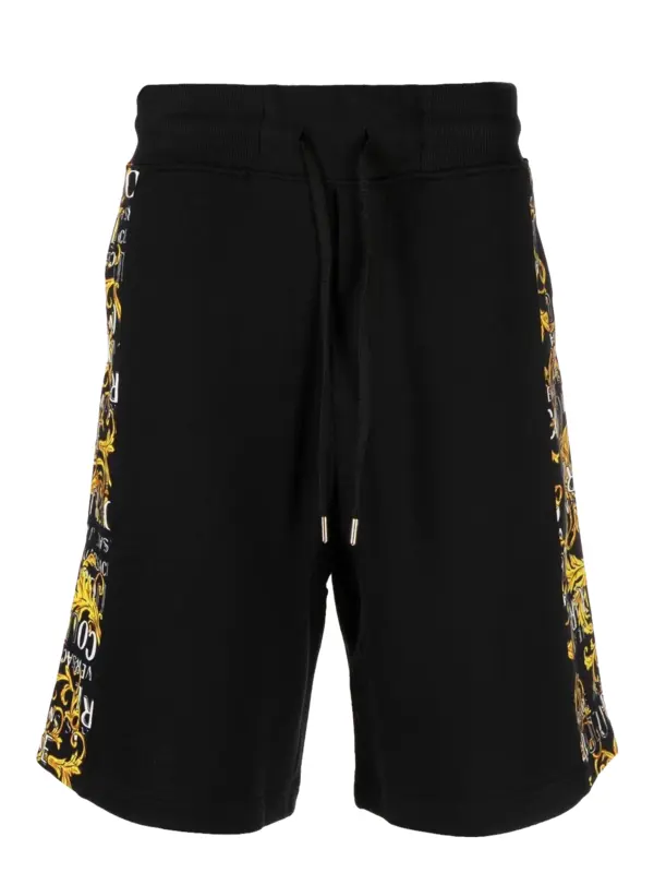 Versace Baroque-print Shorts - Black