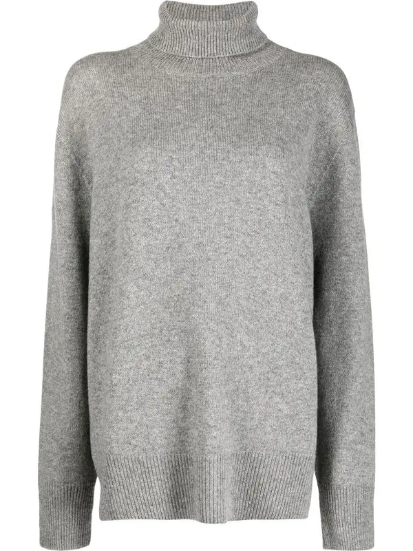 THE ROW Roll Neck Long Jumper - Grey