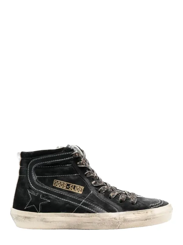 Golden Goose Slide High-top Sneakers - Black
