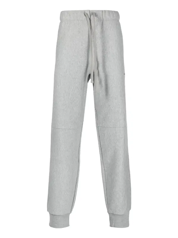 Carhartt Work In Progress Embroidered-logo Cotton Trackpants - Grey