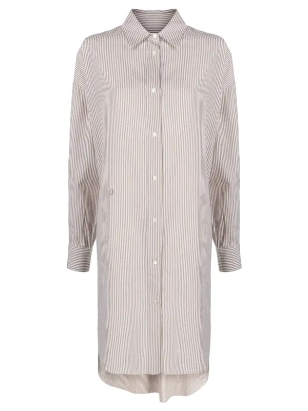 MARANT ETOILE Seen Shirt Dress - Neutrals