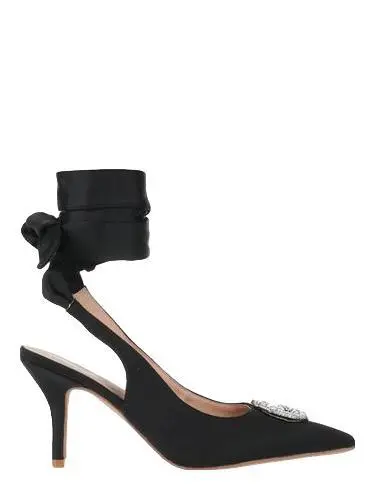 GAËLLE PARIS Pumps With Ankle Ties - Black