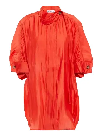 REJINA PYO Satin Top - Red