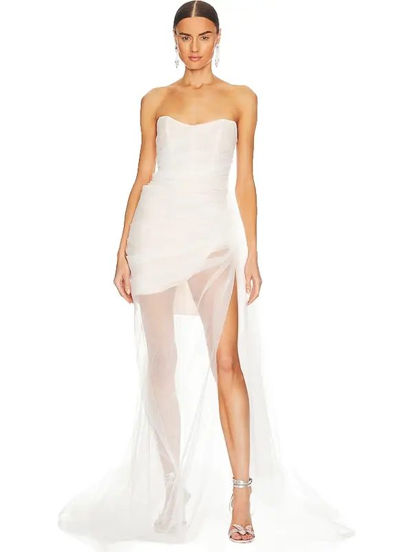 THE BAR Cleo Gown - Blanc