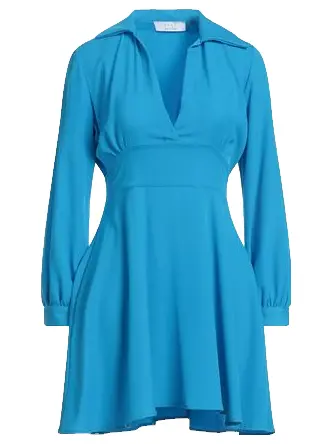 KAOS Mini Trapeze Dress - Blue