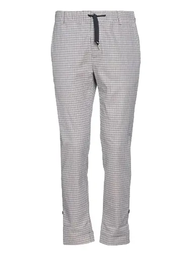 DANIELE ALESSANDRINI Tapered Tartan Pants - Blue