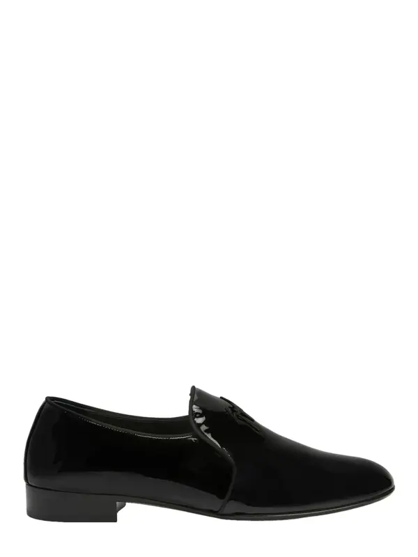 GIUSEPPE ZANOTTI Fergus High-shine Loafers - Black