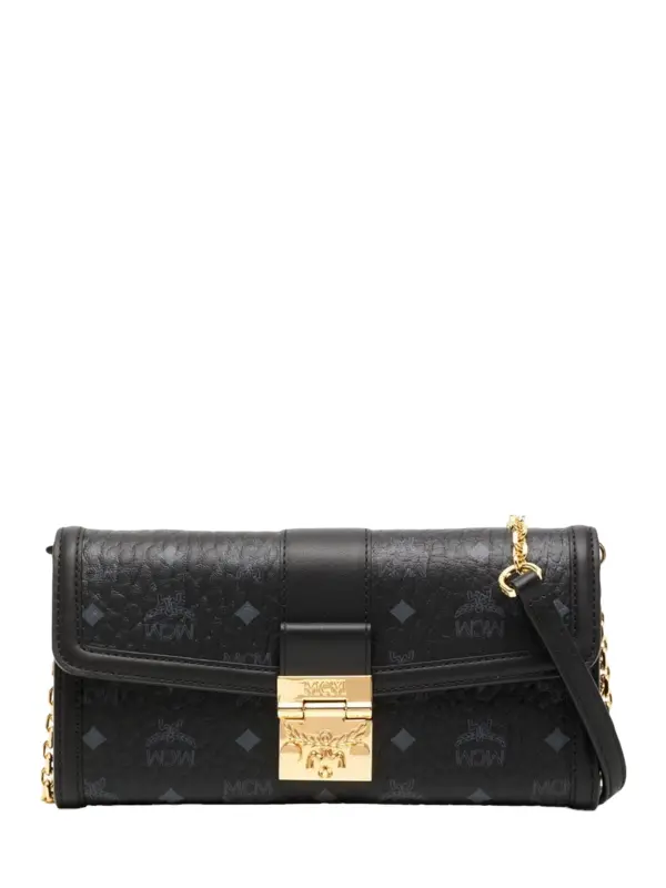 Mcm Large Tracy Crossbody Wallet - Black