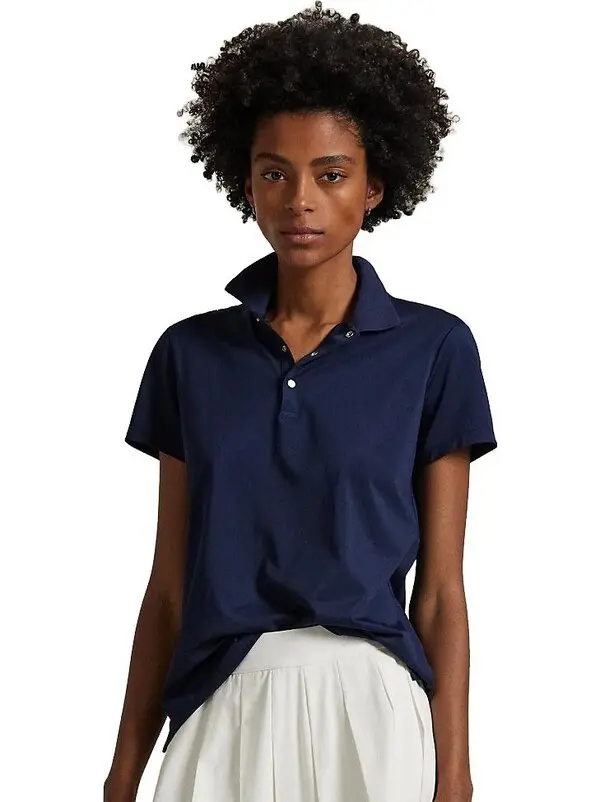 Ralph Lauren Tailored Fit Piqué Polo - Refined Navy