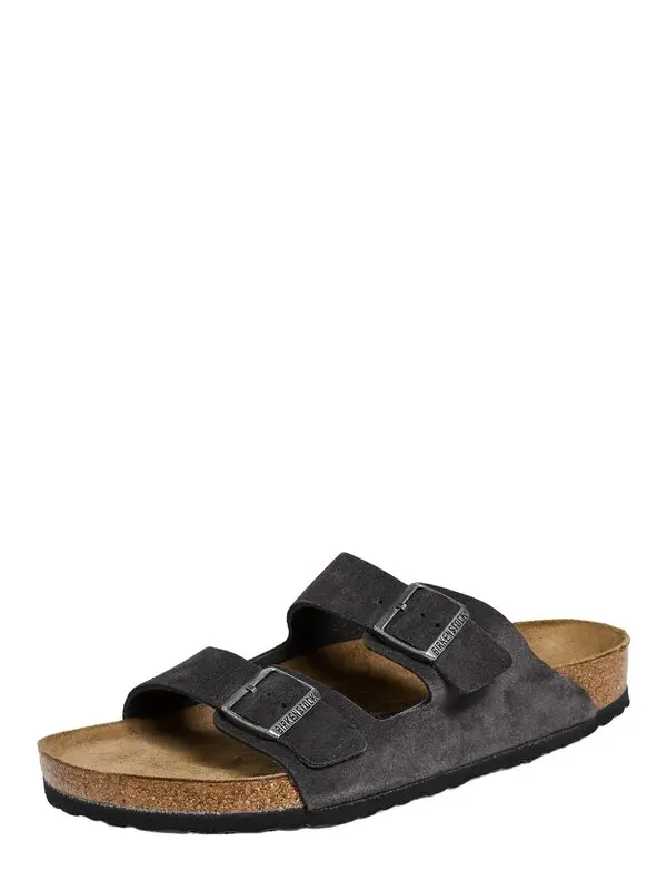 BIRKENSTOCK Suede Arizona Sandal - Velvet Gray