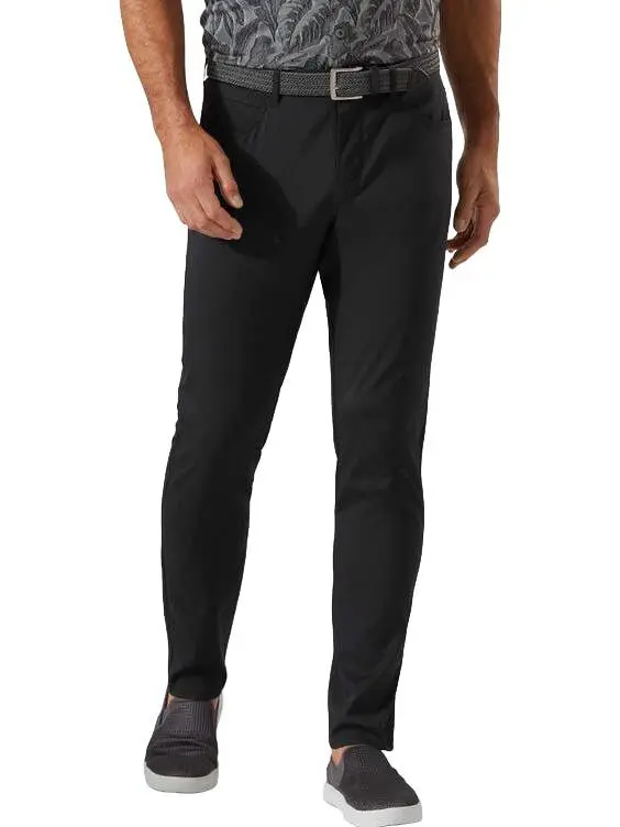 Tommy Bahama Islandzone Stretch Recycled Polyester Performance Pants - Black
