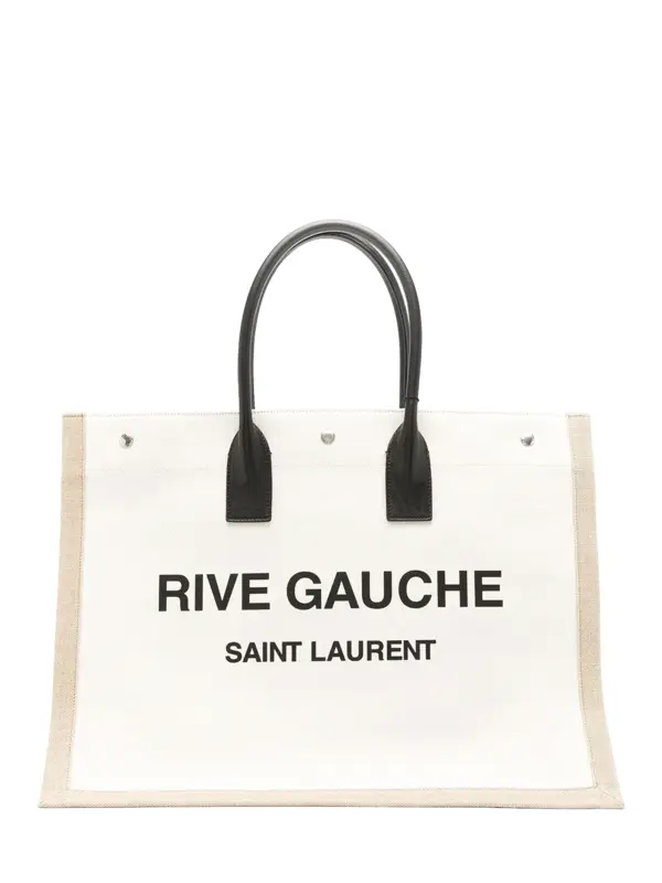 Saint Laurent Rive Gauche Tote Bag - Neutrals