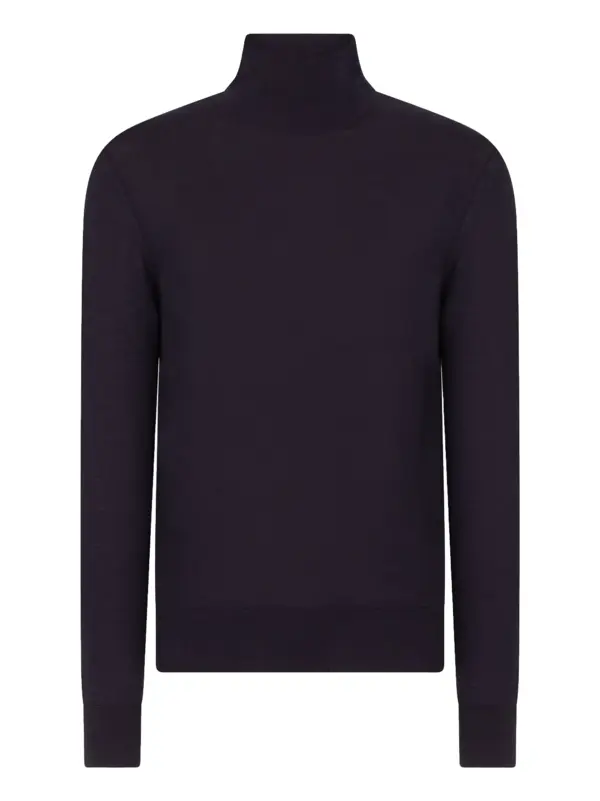 Dolce & Gabbana Roll-neck Cashmere Jumper - Blue