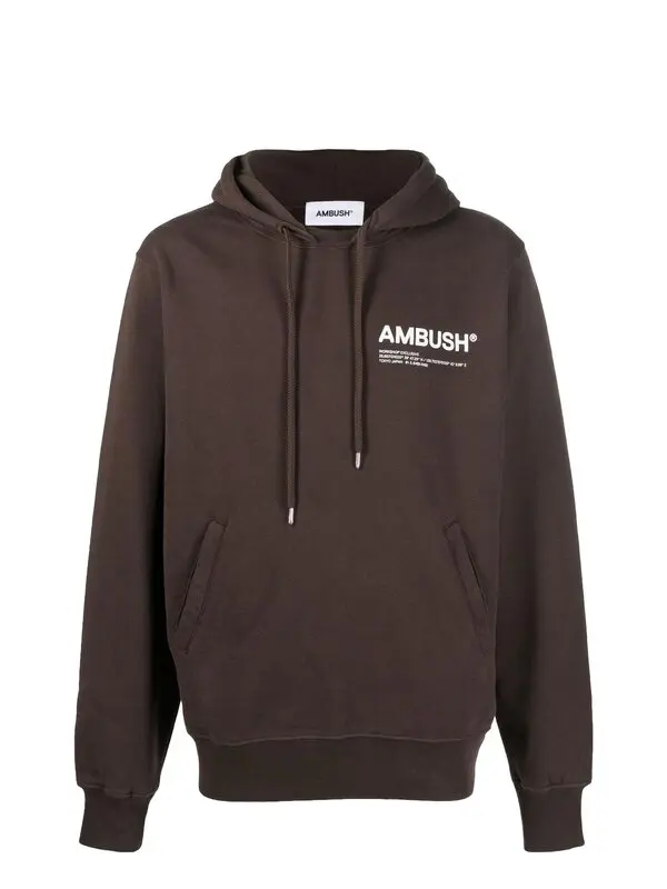 AMBUSH Cotton Workshop Hoodie - Brown