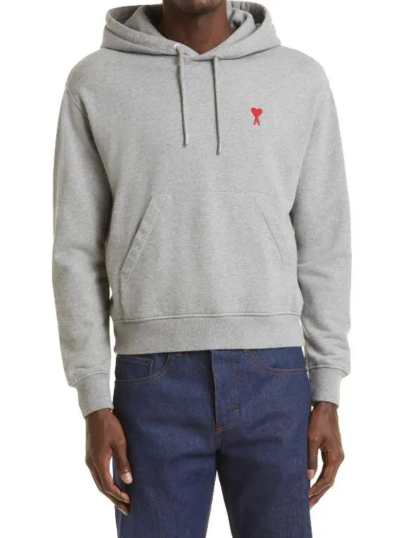Ami De Coeur Oversized Organic Cotton Hoodie - Heather Grey/055