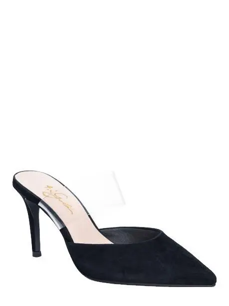 42 GOLD Ronnie Pointed Toe Mule - Black