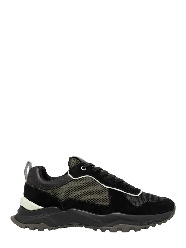 ANDROID HOMME Panelled Low-top Sneakers - Black