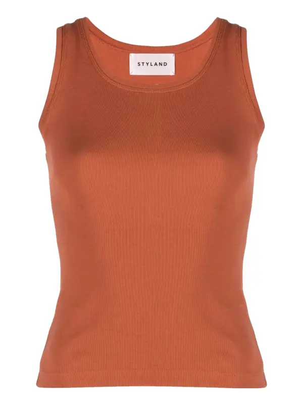STYLAND Slim-cut Tank Top - Orange