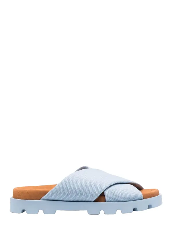 Camper Brutus Crossover-strap Leather Sandals - Blue