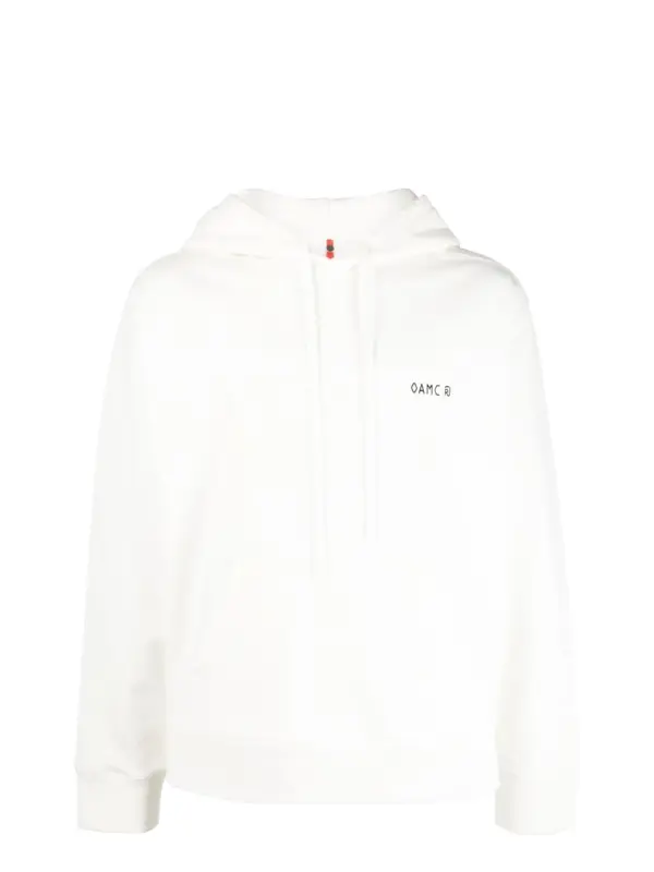 OAMC Abstract-print Hoodie - White