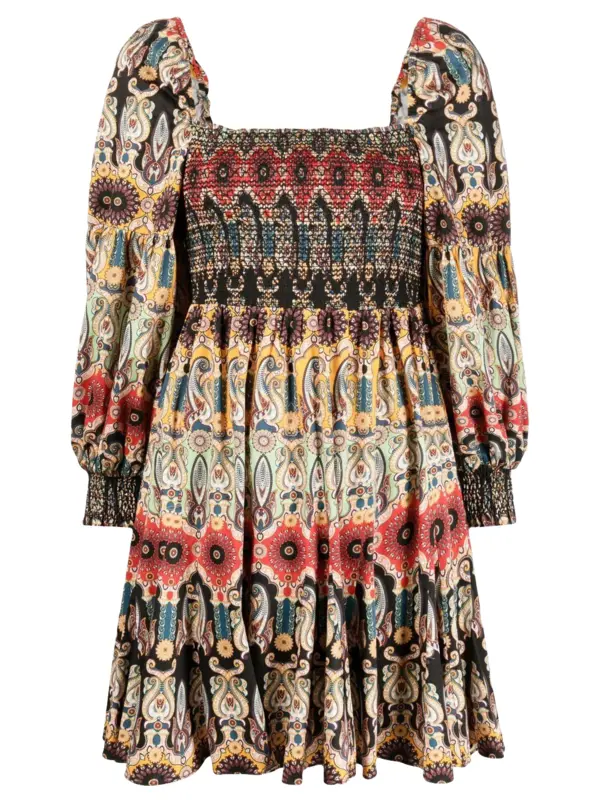 Alice + Olivia Julissa Mini Dress - Orange